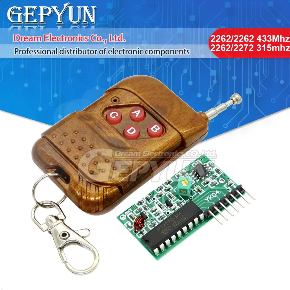 Kit-de-T-l-commande-Sans-Fil-Module-R-cepteur-IC-2262-2262-433Mhz-2262 ...