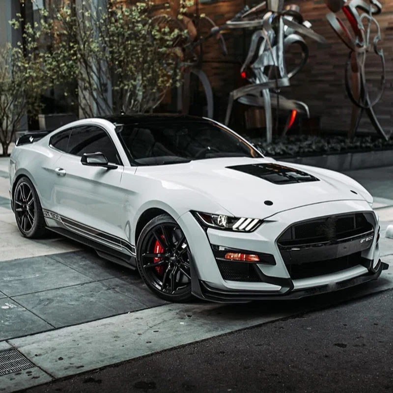 2023 대형 서라운드 머스탱 범퍼 전면 및 후면 바 사이드 스커트 포드 머스탱 15 17 개조 Gt500 에 적합