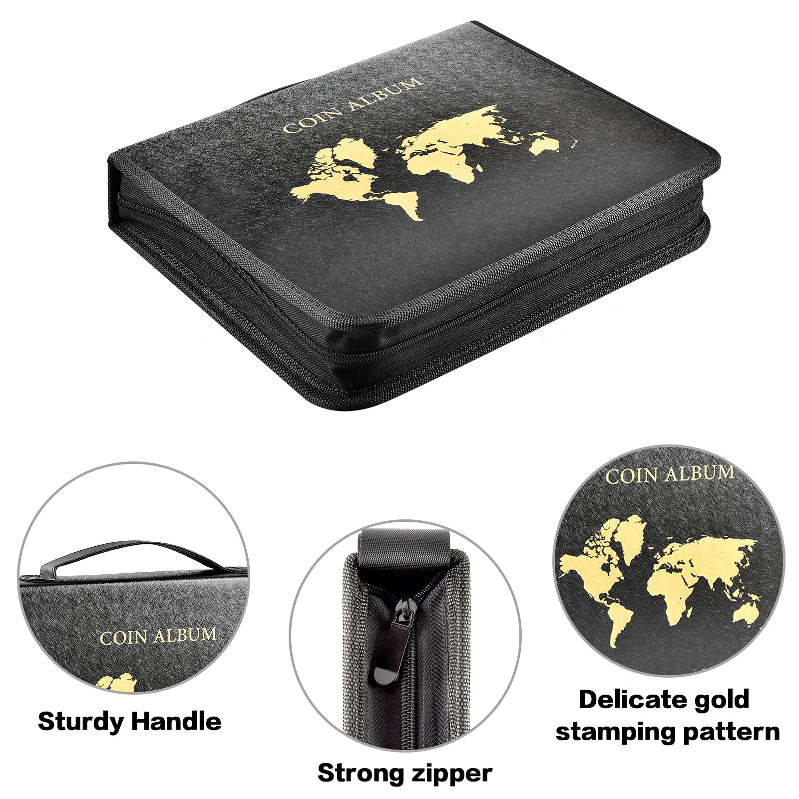 200 Pocket Coin Collection Album and 30 Set of Banknote Display ...