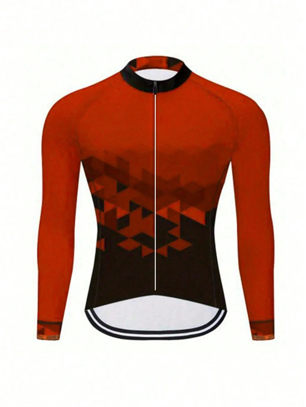 Cycling Jersey Long Sleeve Bike Biking Shirts Full Zip with Pockets ...