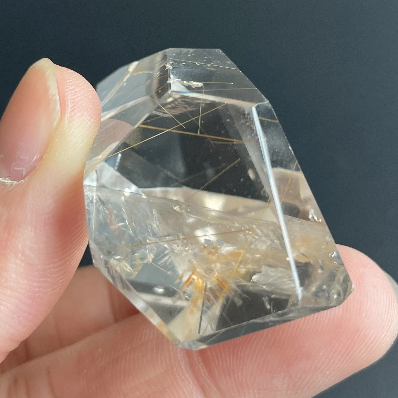 64g-Natural-Stone-Quartz-Rutilated-Free-Form-Crystal-Rainbow-Rock ...