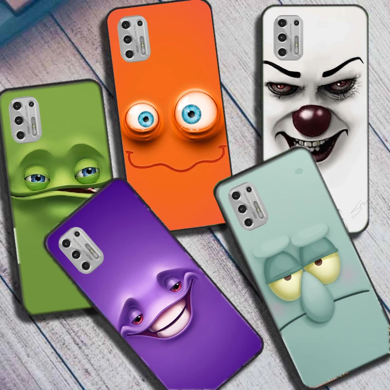 Funny Face For Moto G Stylus 5g Case Phone Cover Soft Silicone Black ...