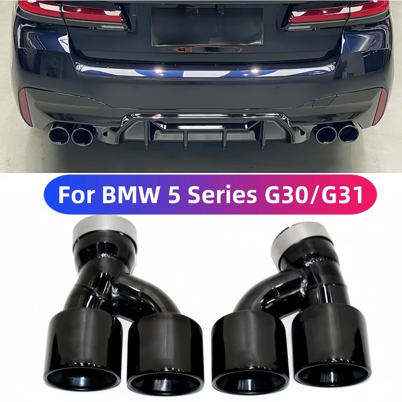 For-2018-2019-2020-2023-BMW-5-Series-tailpipe-G30-G31-exhaust-pipe ...