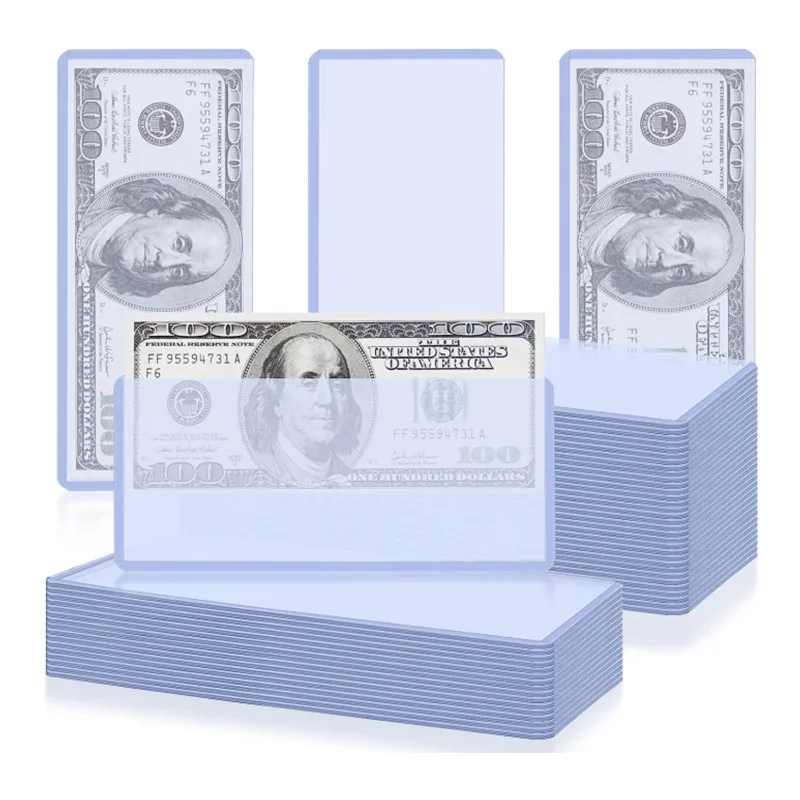 17.3*7.5CM Commemorative Banknote Hard Plastic Sleeve Grading Hard Clip ...