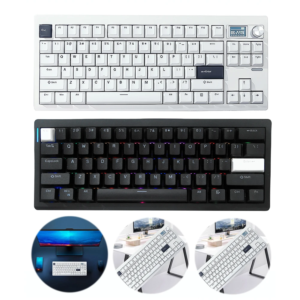 Wireless-Mechanical-Keyboard-Hot-swappable-Game-Keyboard-Wired ...