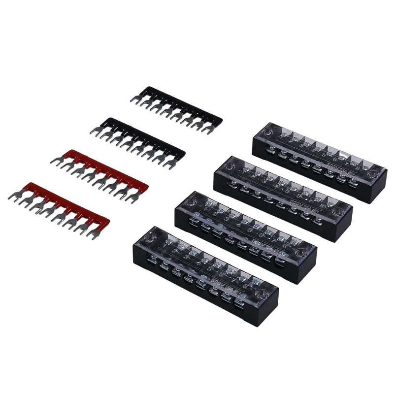 4-Pc-8P-Terminal-Block-4-Pc-8P-Shorting-Bar-TB1505-Flame-Retardant ...