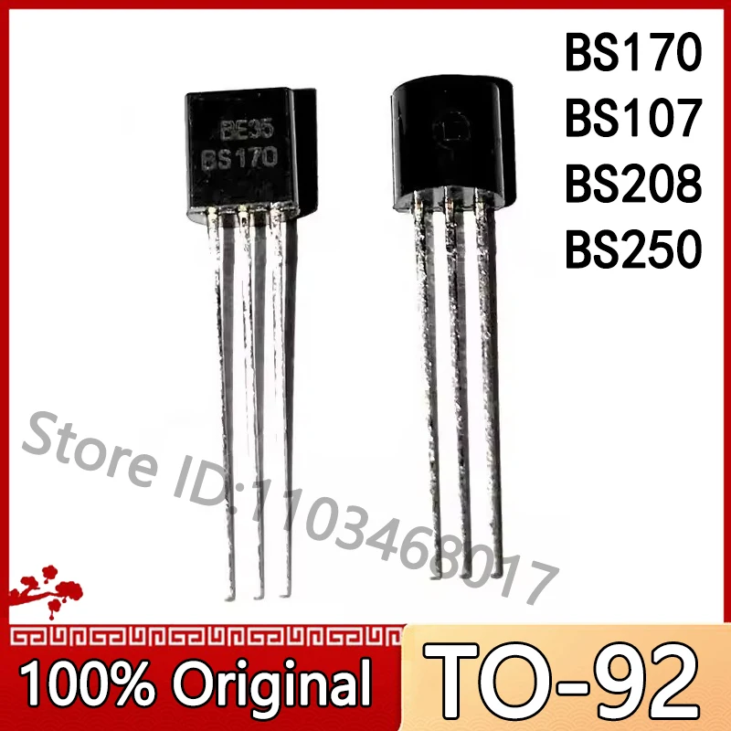 Transistor-MOSFET-triodo-BS170-TO-92-TO92-BS107-BS107A-BS250-BS208-10 ...