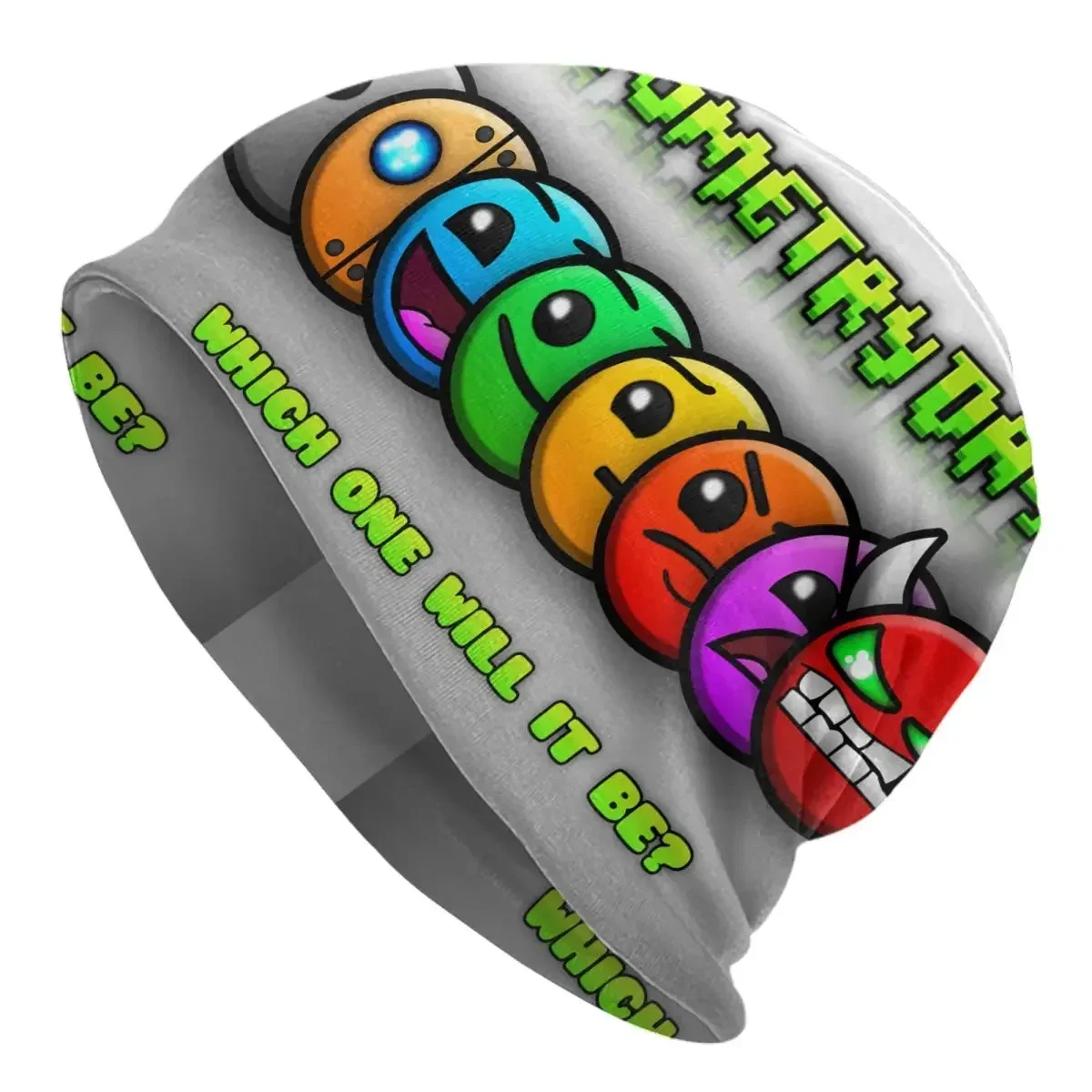 Video-Game-Geometry-Dash-Warm-Knitted-Cap-Hip-Hop-Bonnet-Hat-Autumn ...