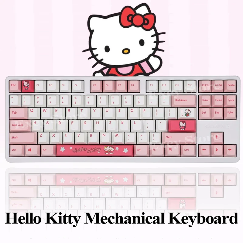 Teclado-Mec-nico-Sanrio-Hello-Kitty-87-108-Teclas-RGB-Kawaii ...