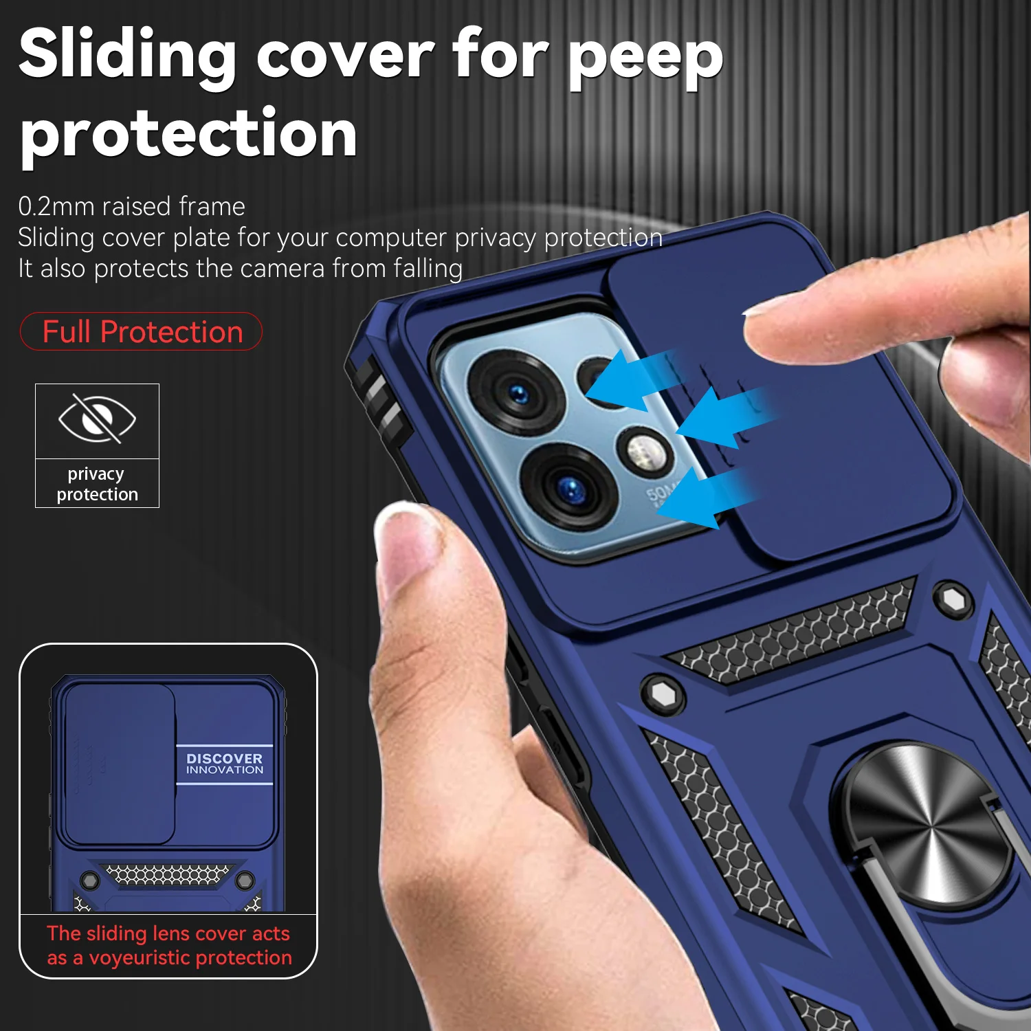 Slide-Camera-Luxury-Case-for-Motorola-X40-Pro-X40Pro-Car-Magnetic-Ring ...