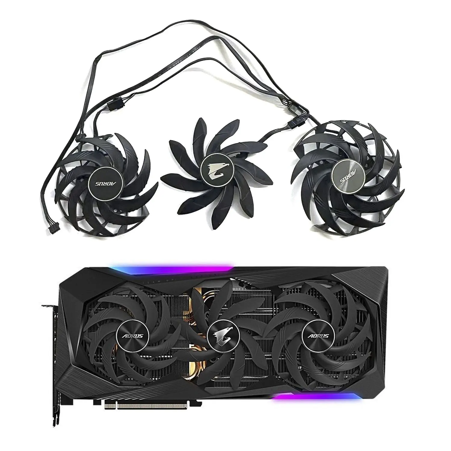 Brand-new-3-FAN-4PIN-PLD10015B12H-DC-12V-0-55A-for-GIGABYTE-AORUS ...