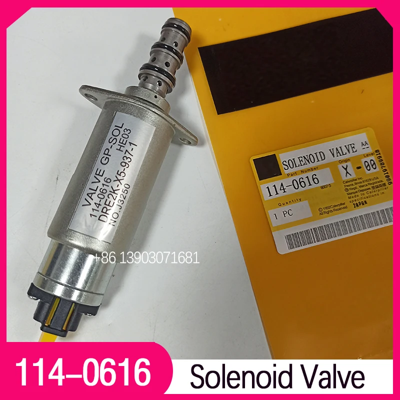 E330C-Excavator-Hydraulic-Pump-Solenoid-Valve-114-0616-1140616-for ...