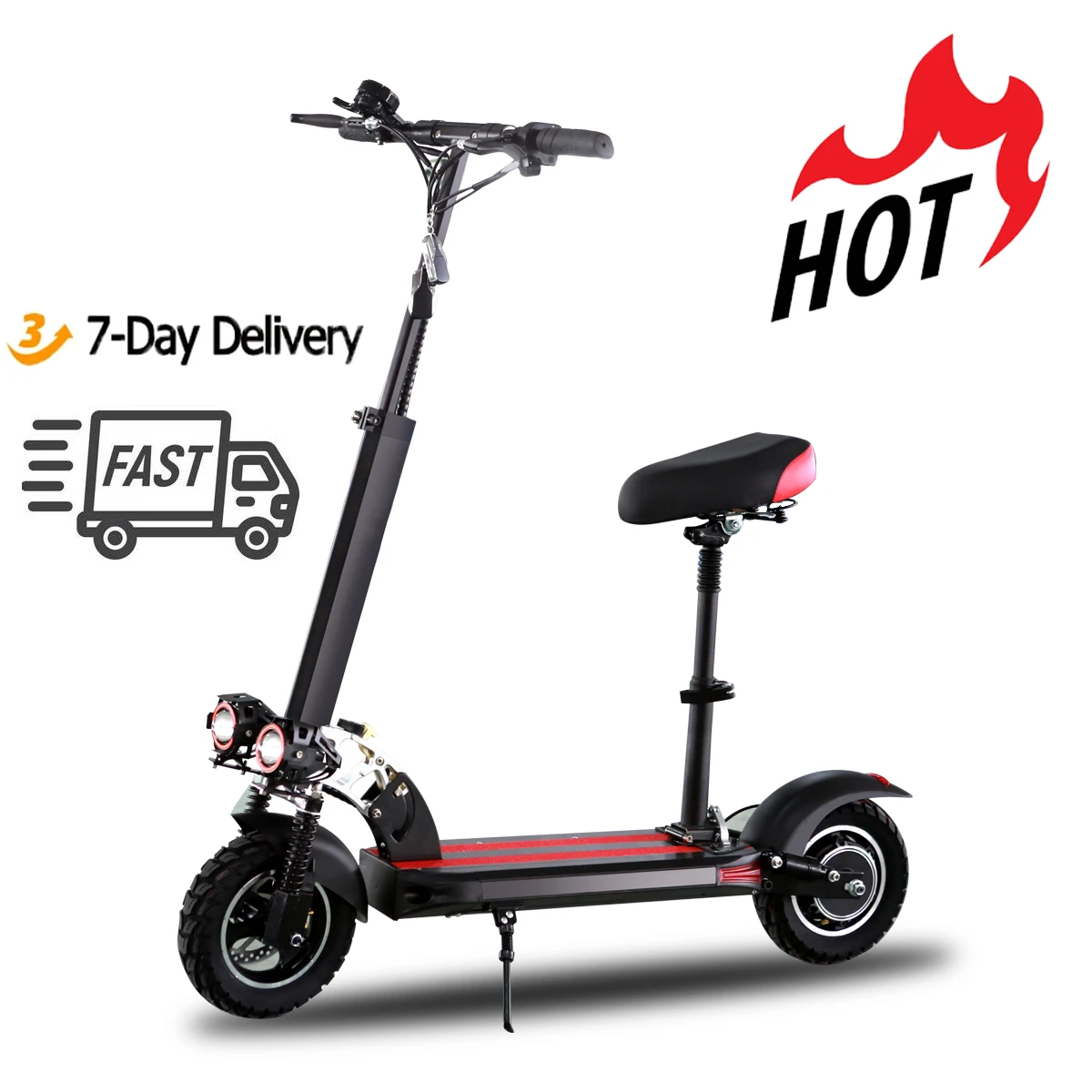 Warehouse In Europe 48V/15Ah Battery 10 Inches Electric Scooter With ...