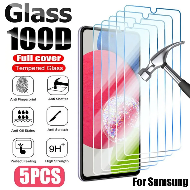 5PCS-Tempered-Glass-for-Samsung-A54-A13-A34-A12-A53-A14-A71-A52-A23 ...