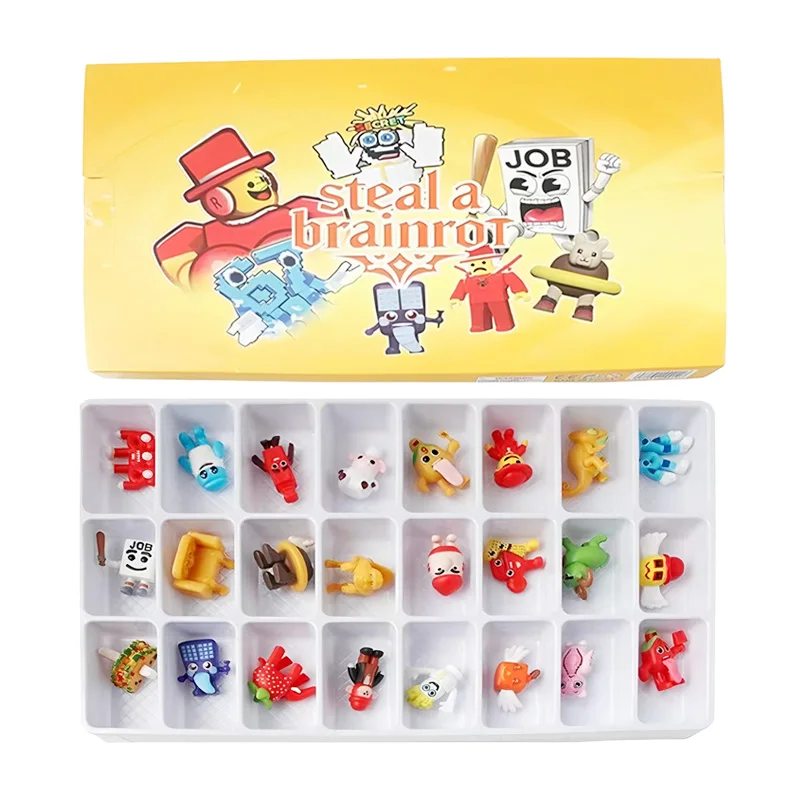 hot 24Pcs Steal A Brainrot Anime Figure toys Esok Sekolah Hot Game ...