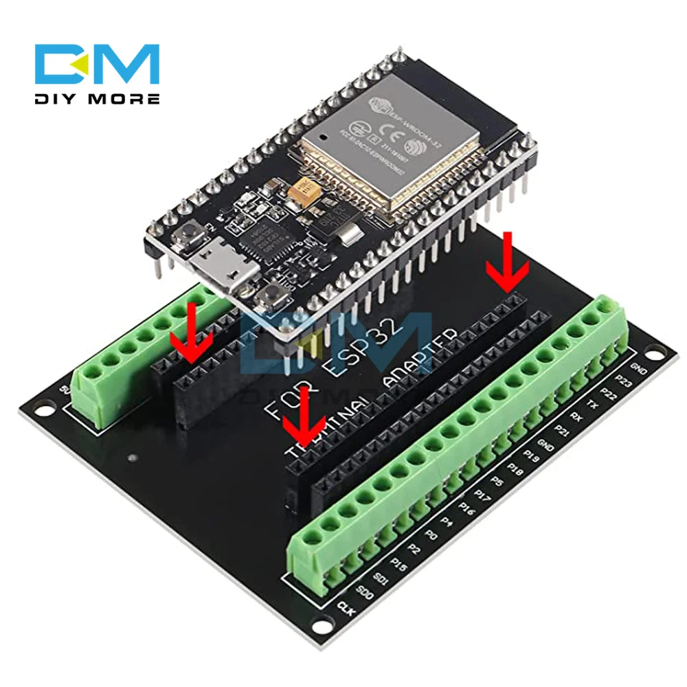 Placa de expansión ESP32 Compatible con ESP32, WiFi, placa de desarrollo Bluetooth, NodeMCU-32S ...