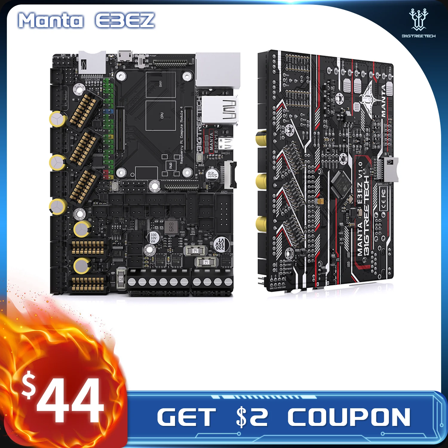 BIGTREETECH-Manta-E3EZ-32Bit-Motherboard-TFT35-SPI-Touch-Screen ...
