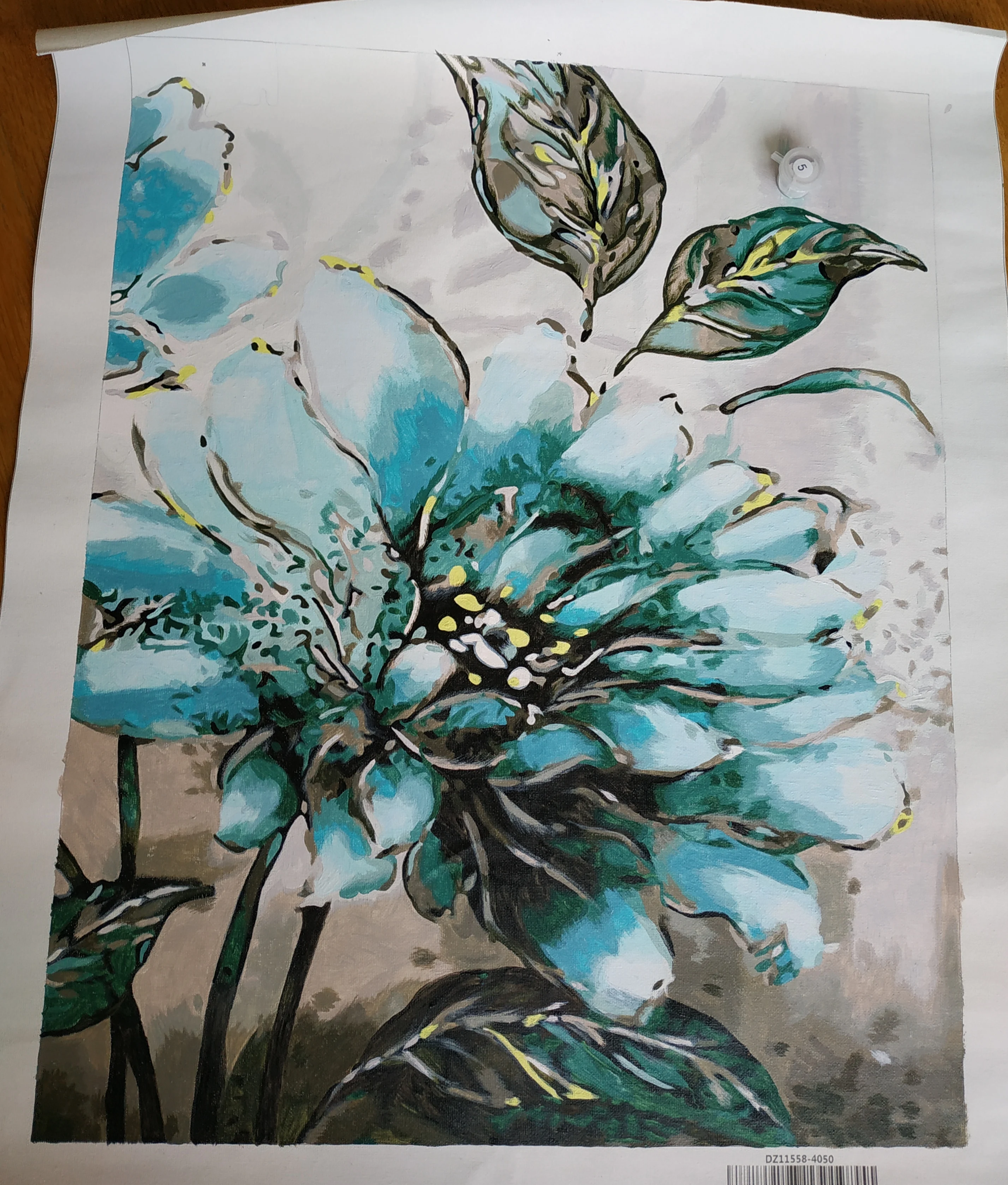 Diy Flower Canvas Painting
