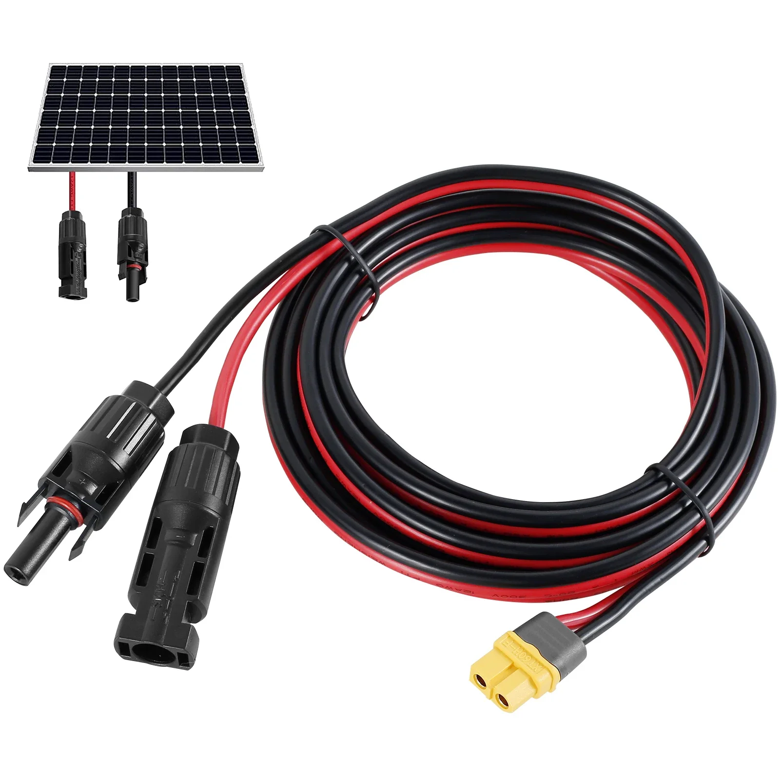 Power-Solar-Connector-to-XT60-Charge-Extension-Cable-Waterproof-12AWG ...