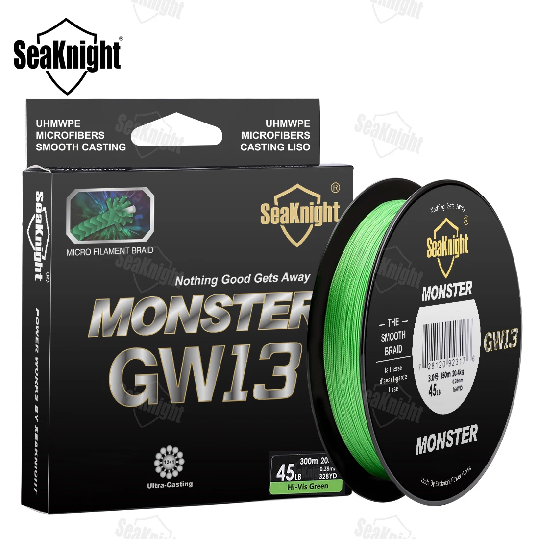 SeaKnight-Fast Sinking Fishing Line, Multifilament Linha PE, Pesca de ...
