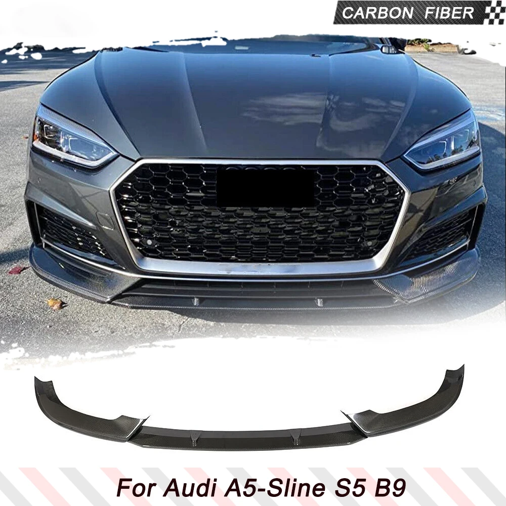 Auto-Front-sto-stange-Lippen-spoiler-Splitter-f-r-Audi-A5-Sline-S5-B9 ...