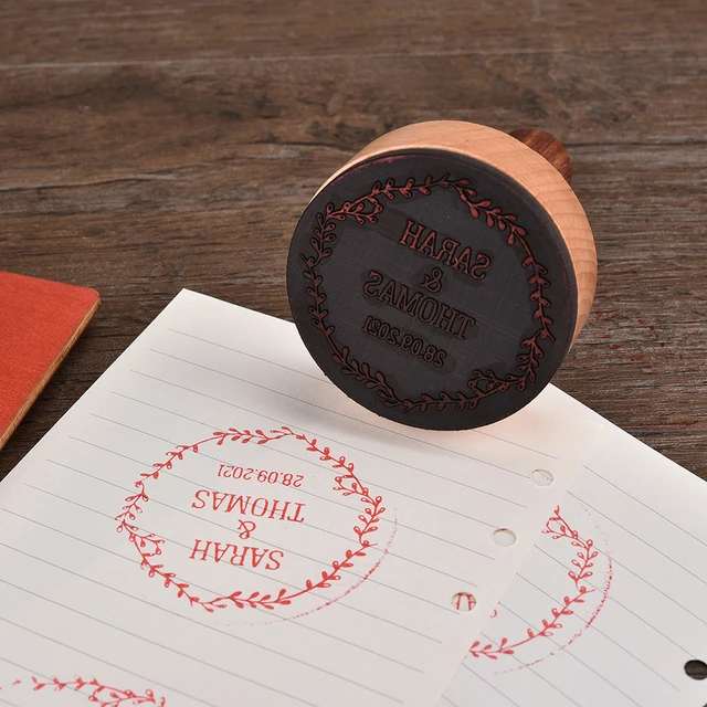 Round Seal Rubber Stamp