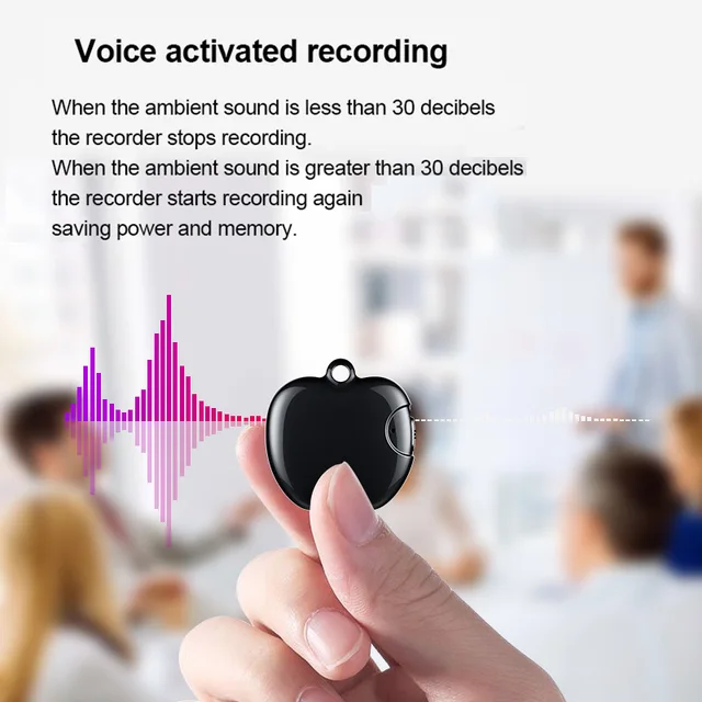Mini Voice Activated Recorder Digital Recording Device Sound ...