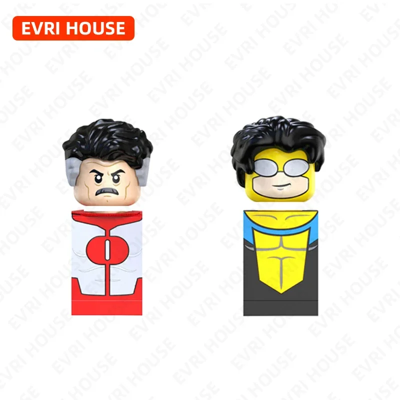 Invincible-Mini-Bricks-Action-Figures-Omni-Man-Mark-Nolan-Grayson-Anime ...