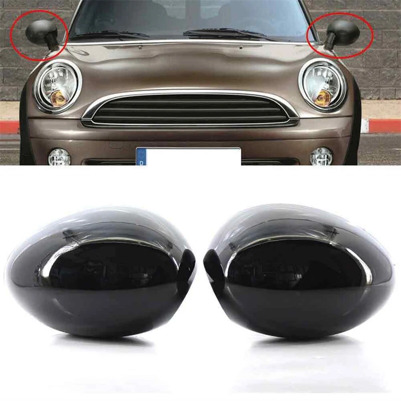 Carbon Fiber Rearview Mirror Cap Cover Replacement For BMW Mini R55 R56 ...