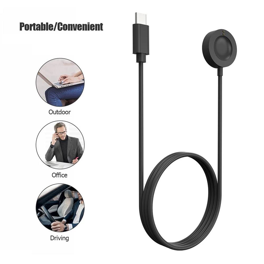 Магнитная зарядная док-станция USB Type-C 1 м для умных часов Fossil ...