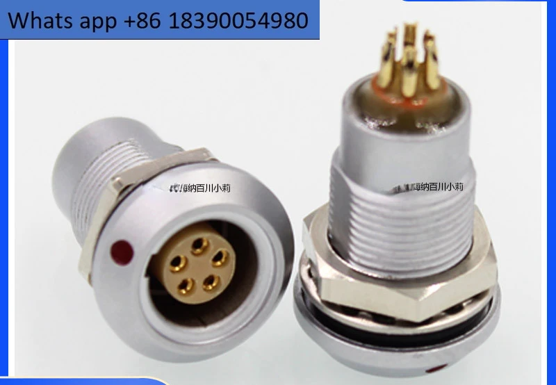 1pcs plug-in connector fixed watertight socket HGG 2B multi-core ...