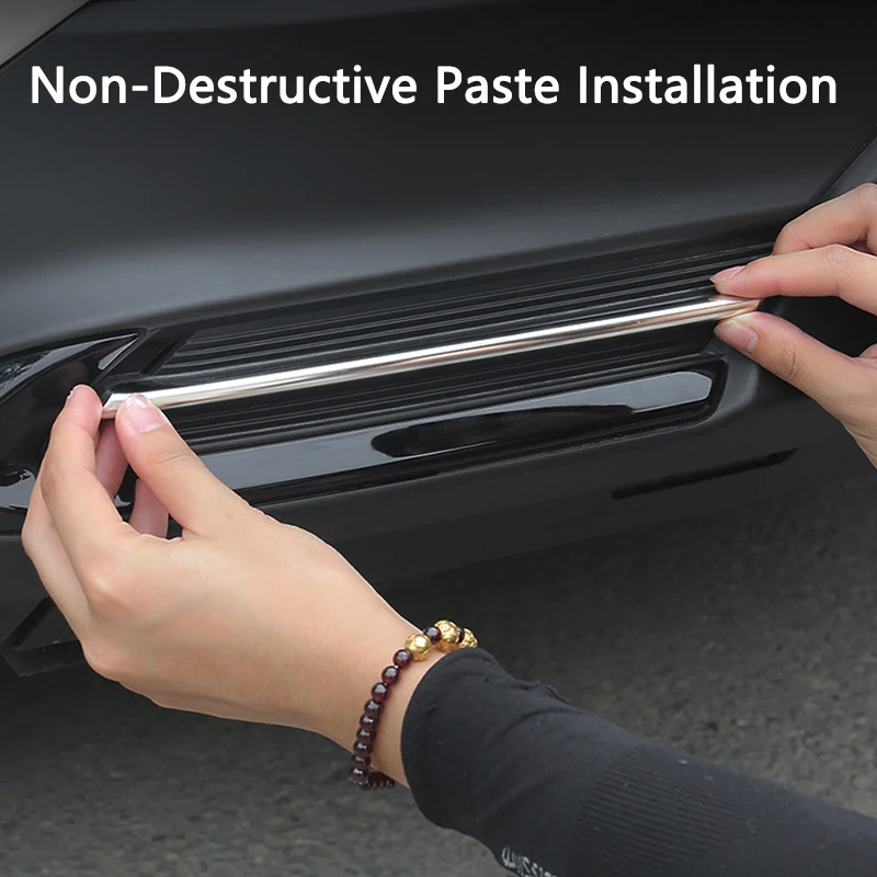 QHCP-Rear-Bumper-Strip-Lower-Decor-Trim-Stainless-Steel-Rear-Bumper-Air ...