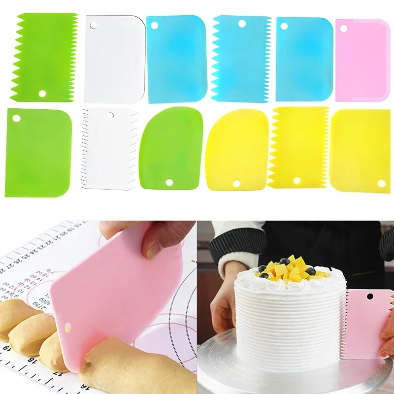 Cake-Scraper-Plastic-Baking-Tools-Plastic-Cream-Scraper-Cream-Cake ...