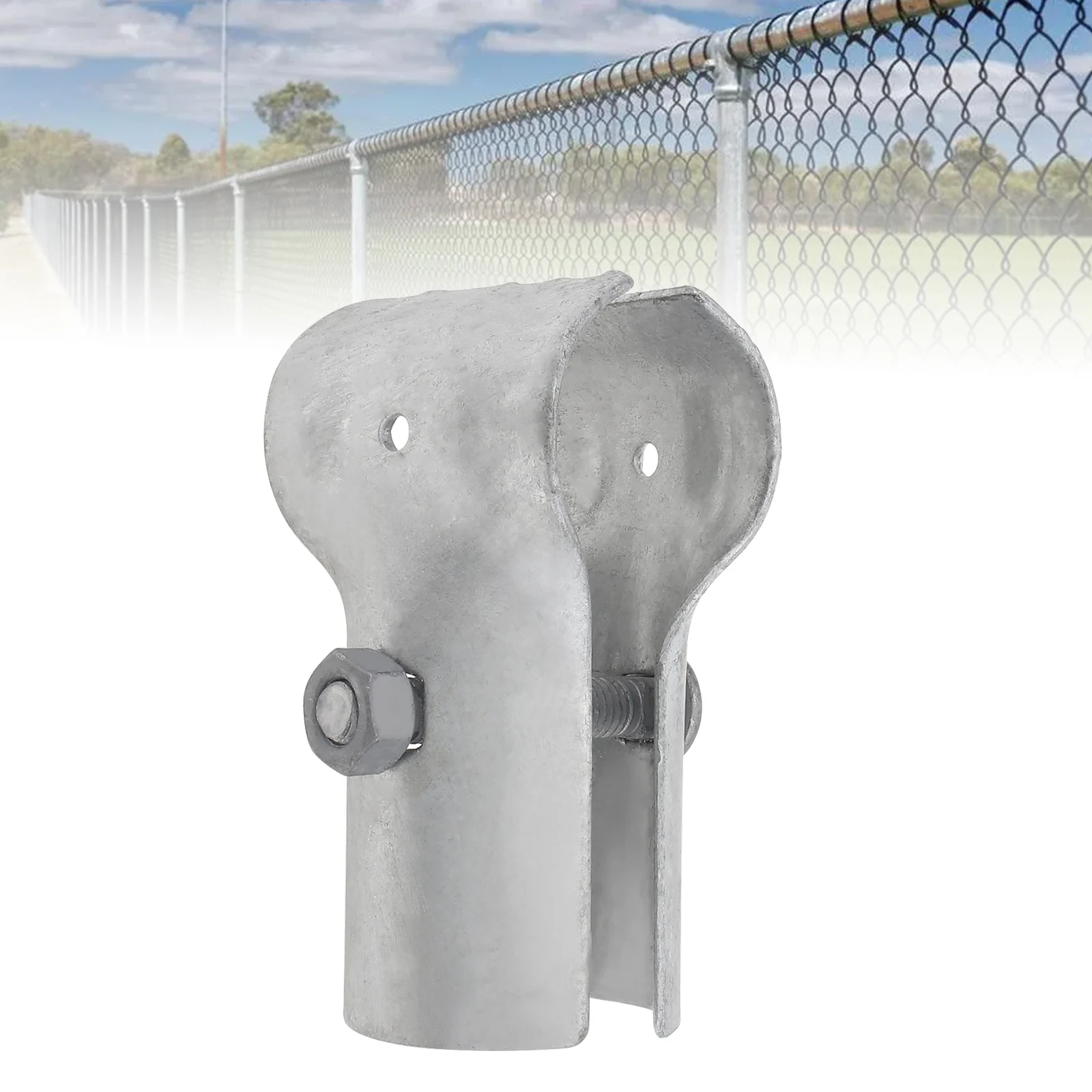 Galvanized-End-Rail-T-Clamp-Chain-Link-Fence-Parts-Clip-Garden-Clamp ...