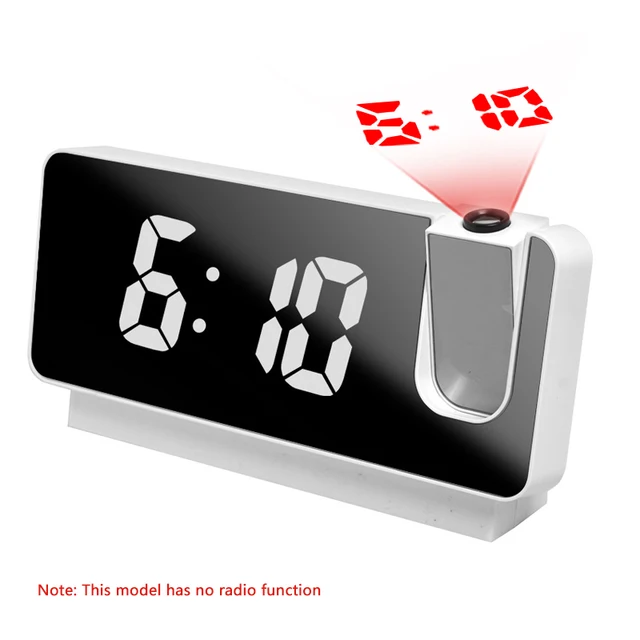LED Digital Alarm Clock Table Watch Electronic Desktop Clocks USB Wake ...