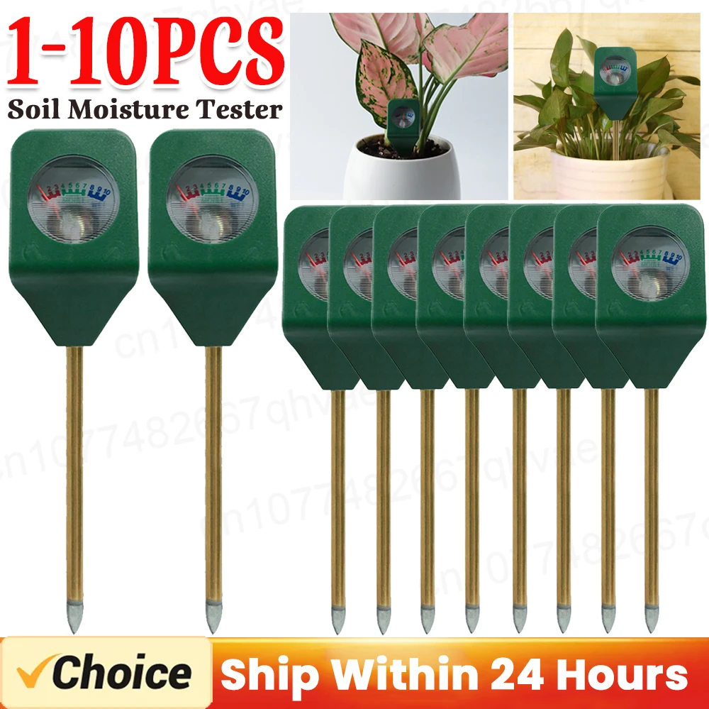 1-10pcs Soil Moisture Sensor Monitor Mini Flower Potted Soil Analyzer ...