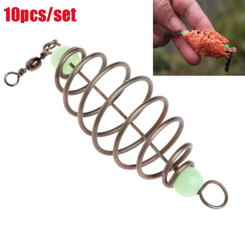High quality 10 Pcs/Set Fishing Bait Spring Lure Inline Hanging Tackle ...