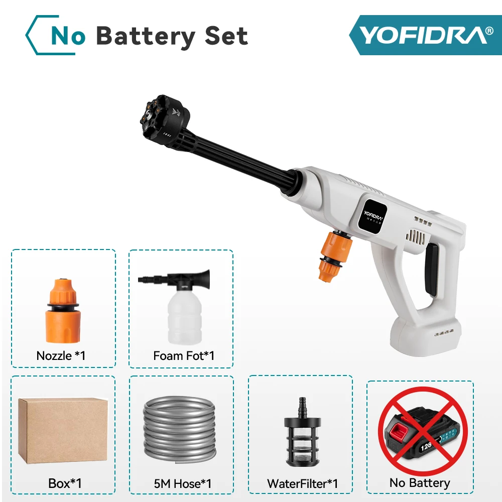 YOFIDRA - Pistola de lavado a presión eléctrica de 20500 rpm y 100 bar ...