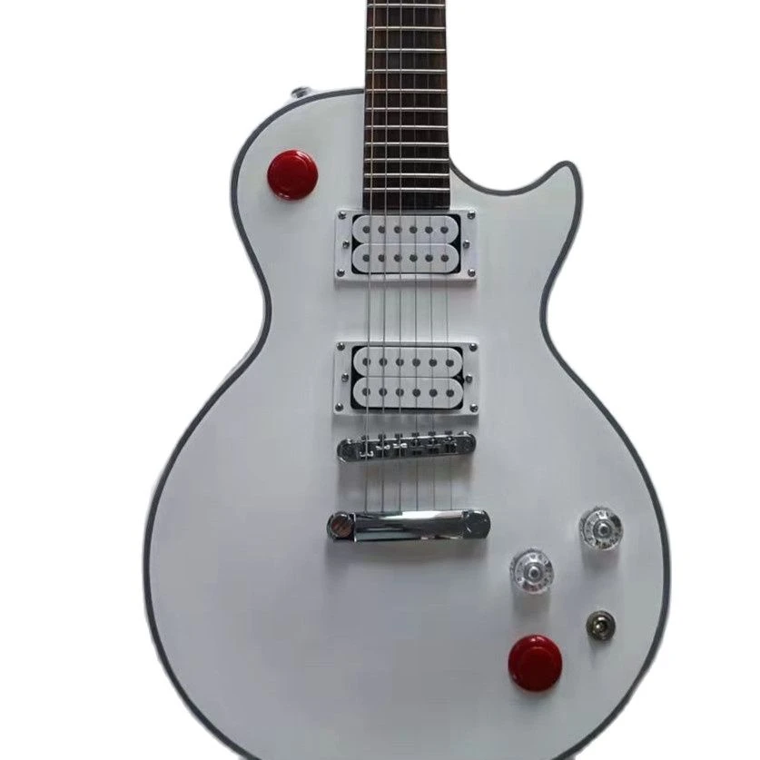 New!!! Off White Color Custom LP Electric Guitar, Solid Body ,Ebony ...