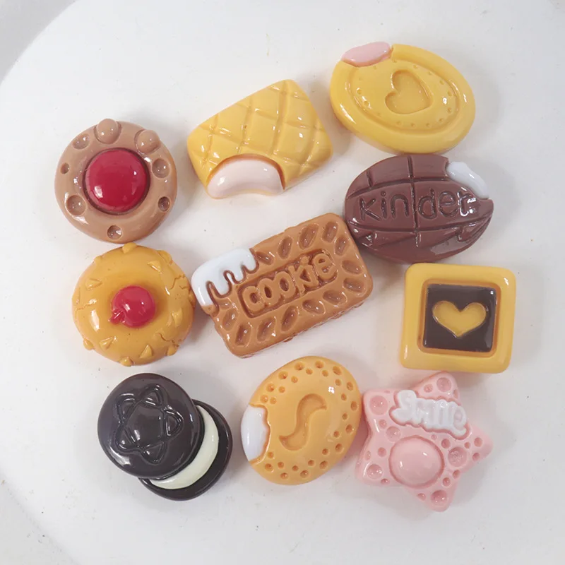 10pcs-Biscuit-Series-Resin-Accessories-Materials-DIY-Kawaii-Jewelry ...