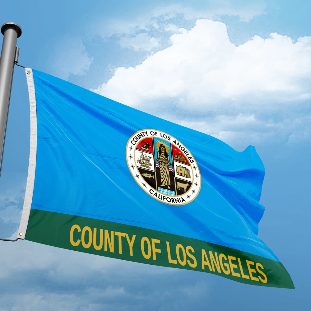 Los-Angeles-California-Vlag-3-5FT-90-150Cm-Vs-Staten-Stad-Vlaggen ...