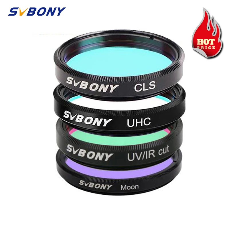 Svbony Telescope Filter 1.25'' Uhc+cls+moon+uv/ir Cut Filters Set For ...