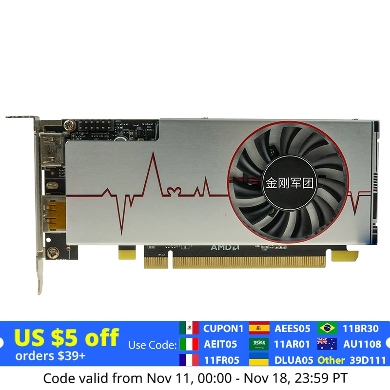 ASL-Full-Height-Low-Profile-Slim-Video-Card-Graphics-Card-AMD-Radeon-RX ...