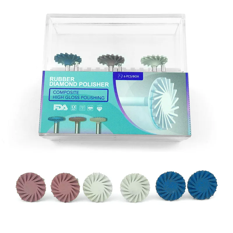 6pcs-set-Dental-Composite-Polishing-Diamond-System-RA-Disc-Rubber ...