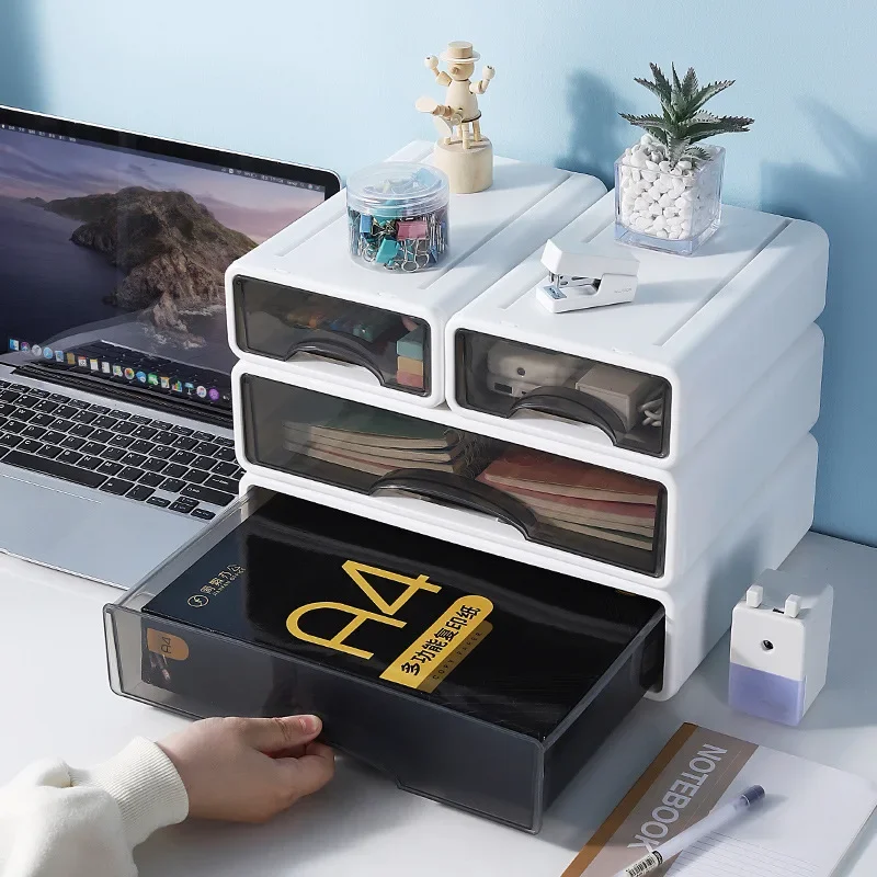 Caja-de-almacenamiento-de-escritorio-A4-armario-de-archivos-Caj-n ...