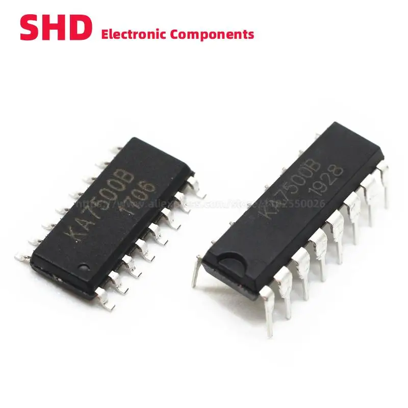 10PCS-KA7500-KA7500B-DIP-16-SOIC-16-KA7500N-KA7500BD-DIP-SMD-PWM-Power ...
