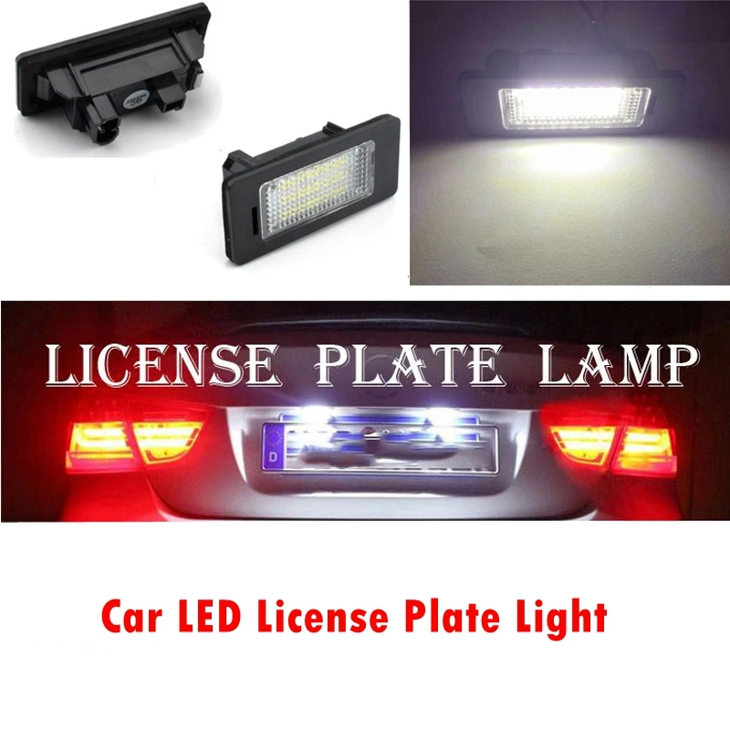 Car Trunk License Plate Led Lighting 73*32*40mm White 12v Pc Indicator ...