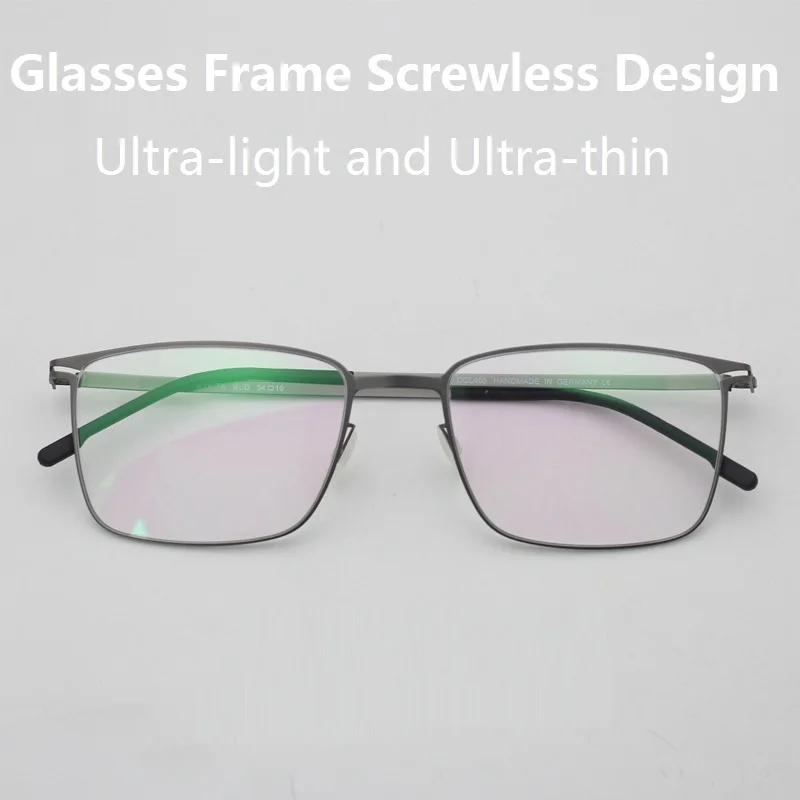 2023 German Brand Design Screwless Glasses Frame Titanium Alloy ...