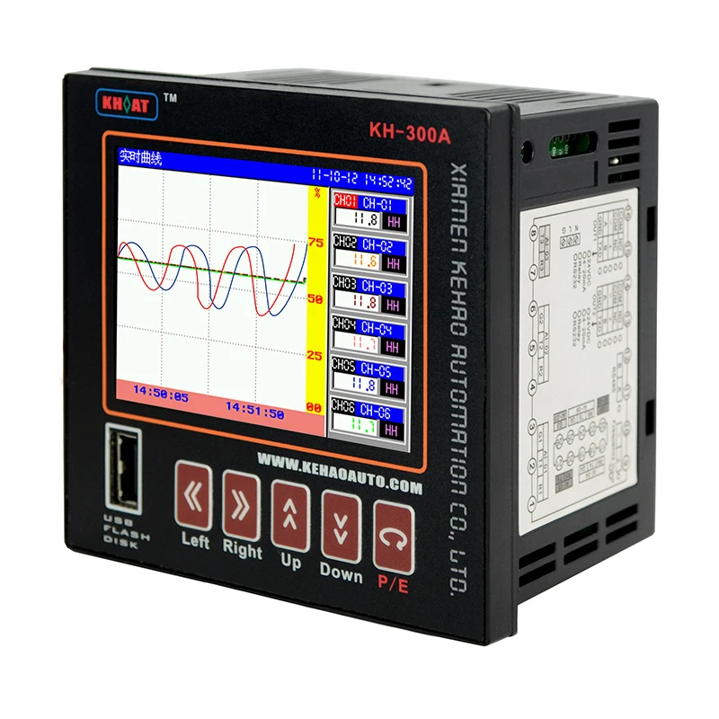 KH300AG-Universal-Digital-Data-Logger-1-6-Channel-Paperless-Chart ...