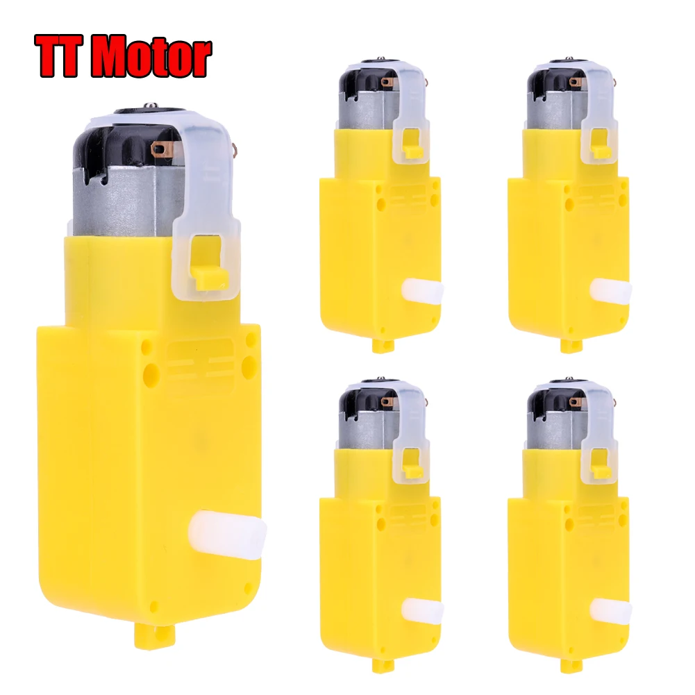 1-5PCS-TT-Motor-DC-3-12V-Smart-Car-Robot-Gear-Motor-Install-EMC-Smart ...